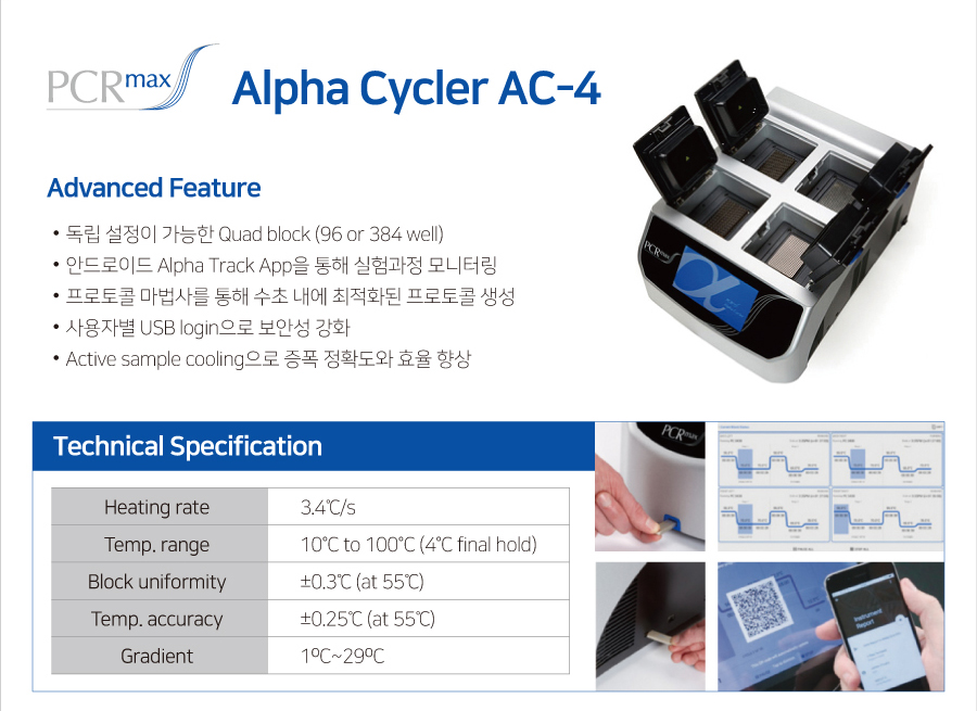 282호-독립적으로 제어 가능한 Multi Block을 가진 Active Thermal Cycler-PCRmax Alpha ...